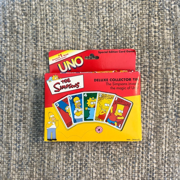 Simpsons | Games | The Simpsons Deluxe Collector Tin Uno Card Game ...